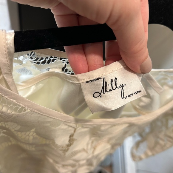 Milly | Dresses | Milly White Lace Sample Dress | Poshmark